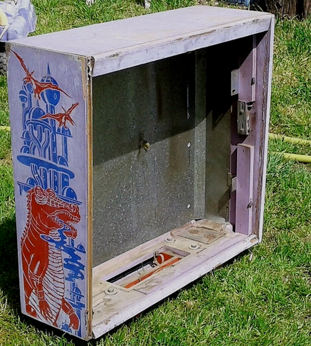 UNIQUE VINTAGE ZACCARIA PINBALL BACK BOX - TIME MACHINE - 80s ...