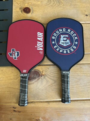 2 - Volair Pro 16 mm Round Rock Express Pickleball Paddle - Handle ...