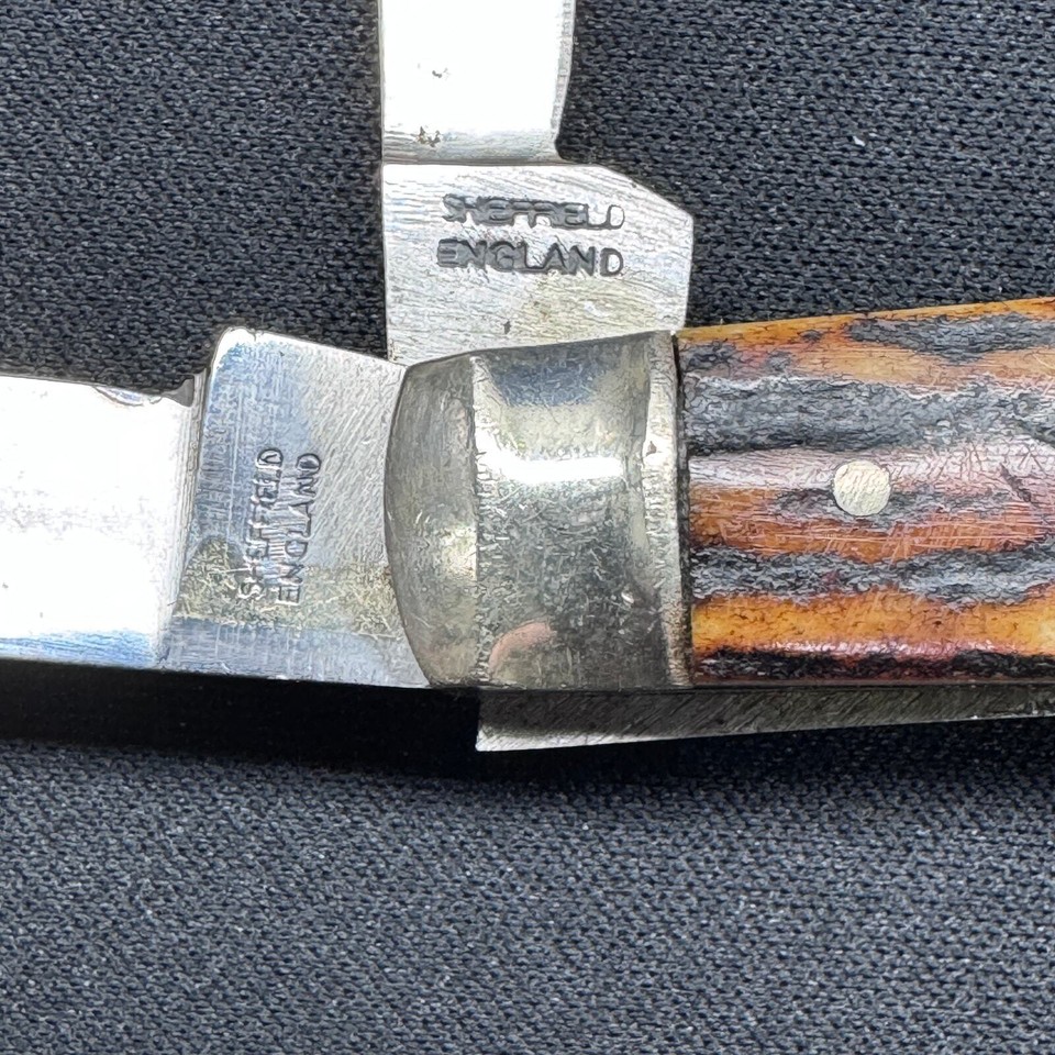 Vintage Joseph Rodgers Sheffield England Congress Pocket Knife Stag Handle VTG | eBay