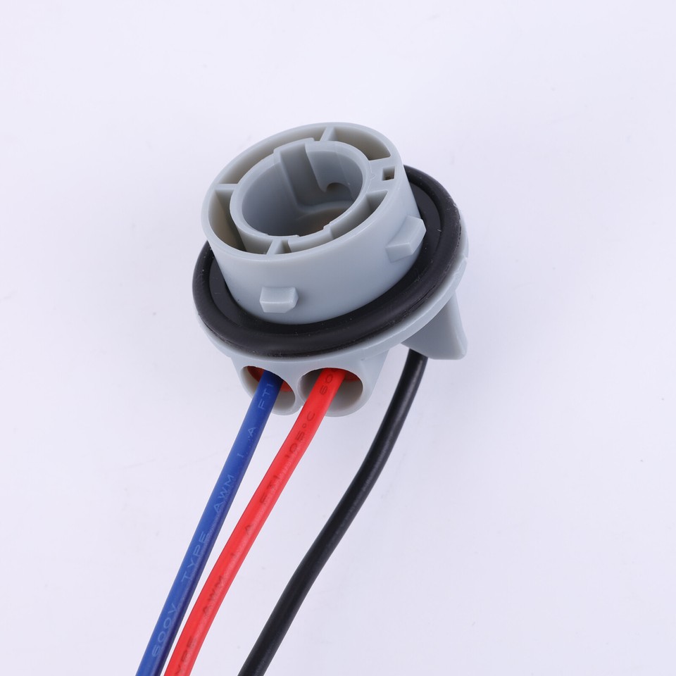 2PCS 1157 2357 LED Pig Tail Plug Stop Brake Turn Light Bulb Socket ...