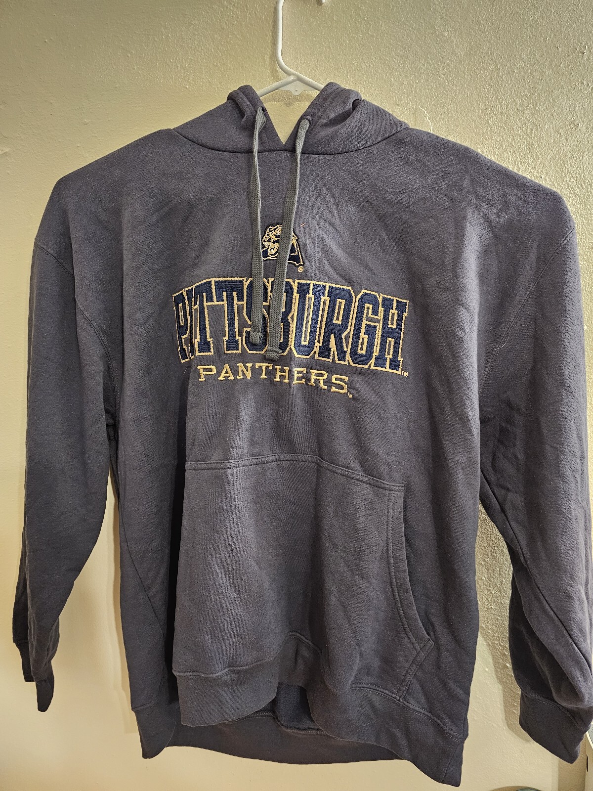 University Of Pittsburgh, Pitt Panthers Blue Hooded Sweatshirt, Size ...
