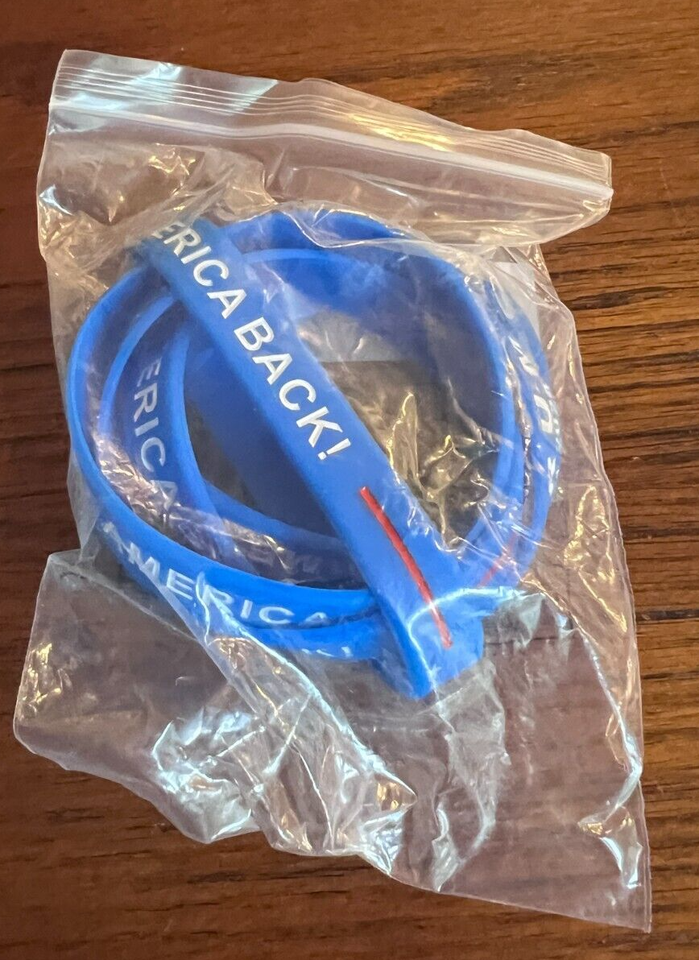 6 PCS. DONALD TRUMP 2024 PRESIDENTIAL CAMPAIGN SILICONE BRACELETS-VOTE ...