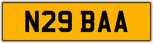BA BAA 🐑 BAH SHEEP EWE TUP RAM 🚜 BAH PRIVATE REGISTRATION NUMBER PLATE ...