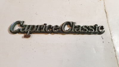 Original 1977 - 1984 Chevrolet Caprice Classic Stick On Script Emblem ...