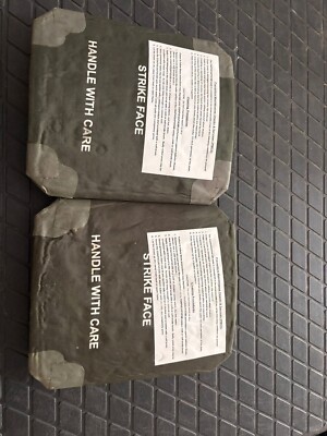 Pair Of STRIKE FACE BODY ARMOR SIDE PLATE LEVEL III CERAMIC CIF Turn In ...
