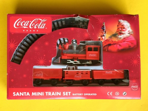 COCA COLA Eisenbahn SANTA Mini TRAIN Set OVP Play LOK Truck ZUG ice rc ...