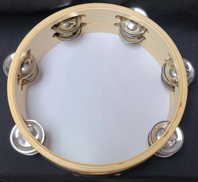 8" Praying Hands Tambourine Double Row Jingle Percussion Instrument ...