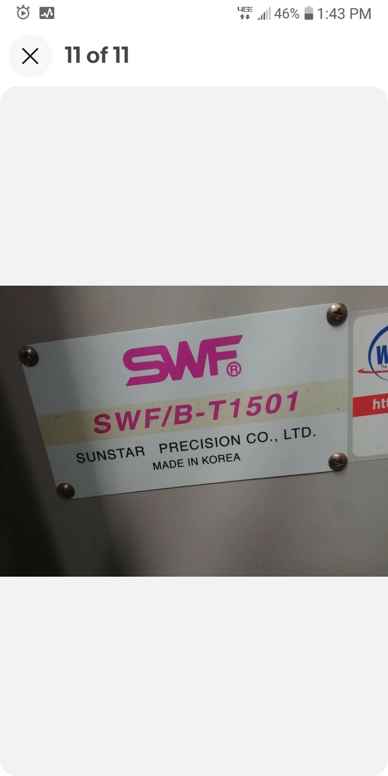 SWF Embroidery B-T1501 C-1502 X Motor 103H7126-2853 Sanyo Denki ...