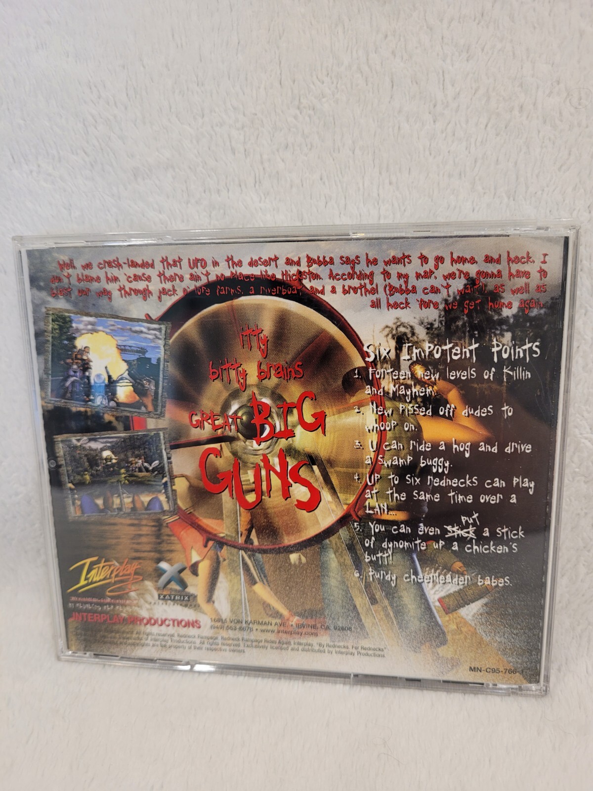 Redneck Rampage Rides Again (Windows PC, 1998) [Video Game] Cd-Rom ...