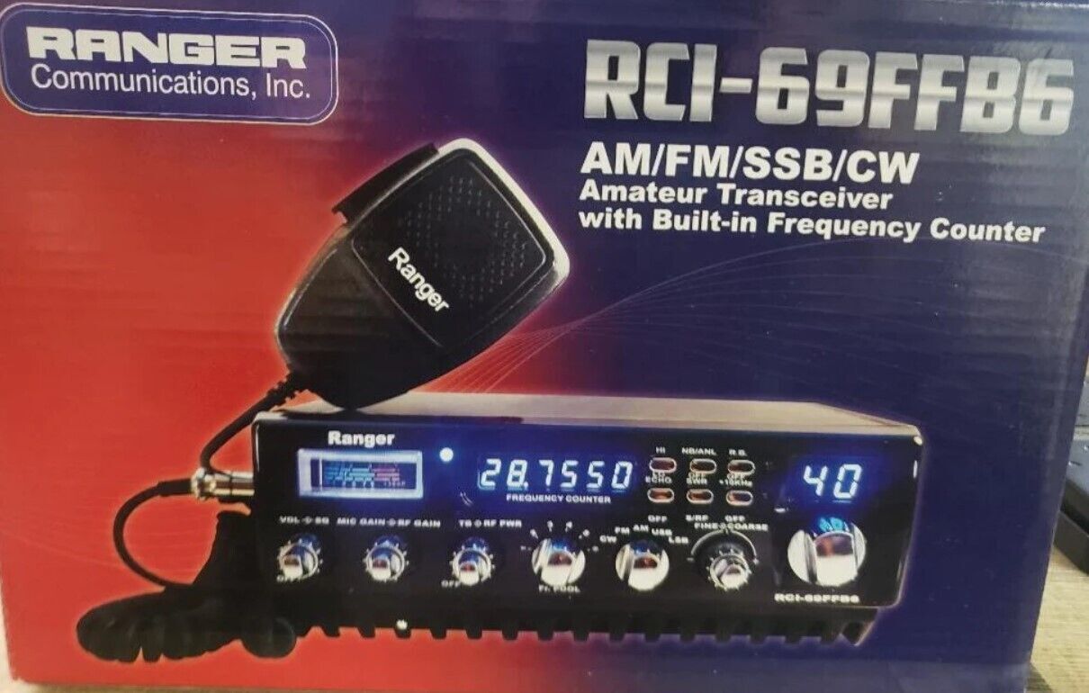 Ranger RCI-69FFB6 450 Watts PEP Modulation SSB - Black (RCI69FFB6) for ...