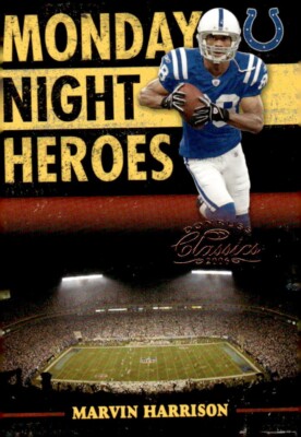 2006 Donruss Classics Monday Night Heroes /1000 Marvin Harrison #MNH-21 ...