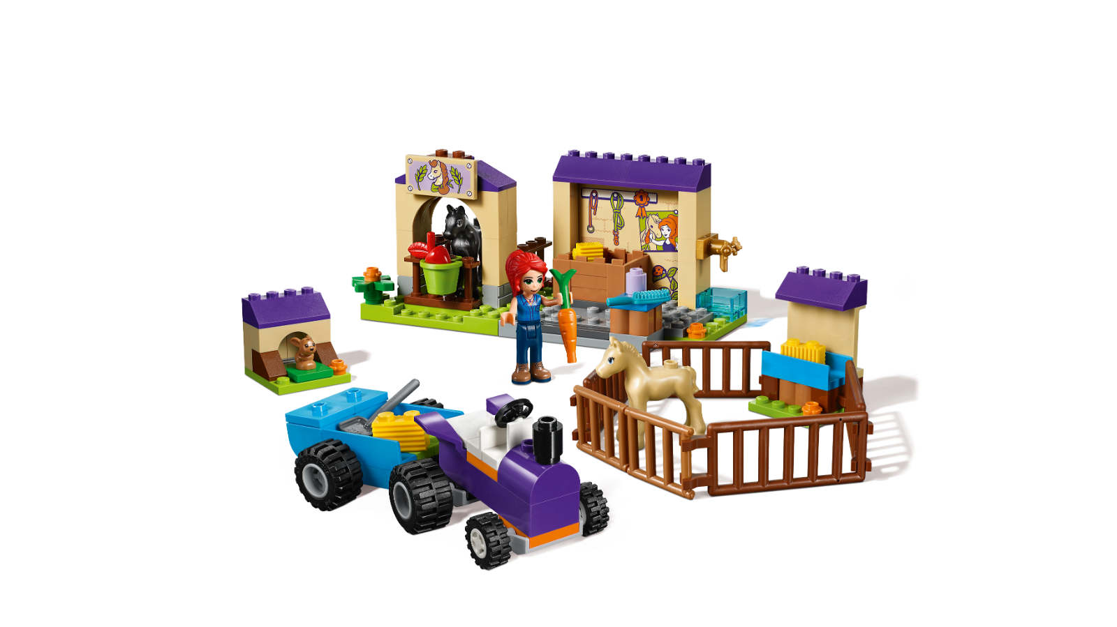 GENUINE LEGO FRIENDS Mia's Foal Stable Building Kit, #41361, BRAND NEW ...