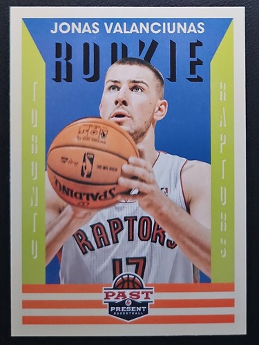 2012-13 Panini Past & Present Jonas Valanciunas RC, Rookie Raptors ...