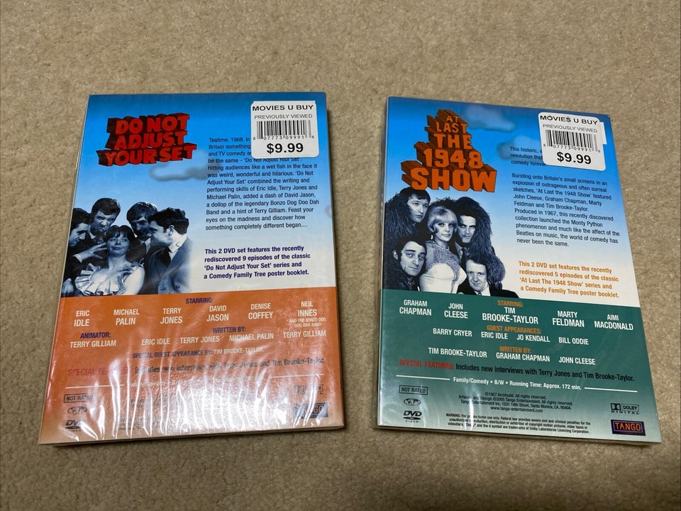 Lot of 2 Do Not Adjust Your Set, At Last The 1948 Show DVDs 4 Discs ...