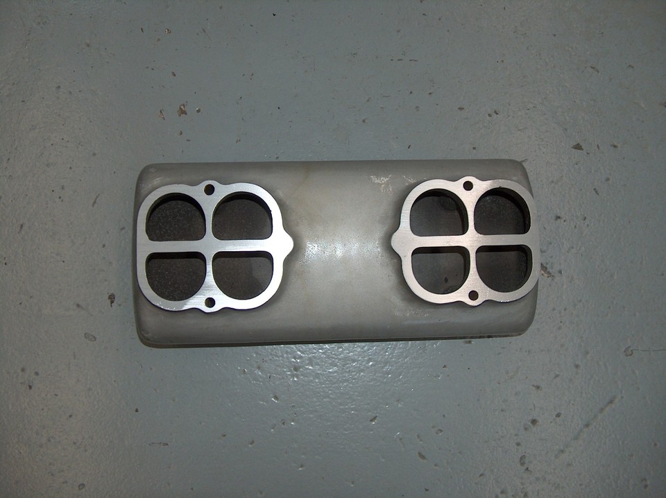 Weiand 1x4 Single SB Chevy Tunnel Ram Intake Manifold Plenum Top 1932 ...