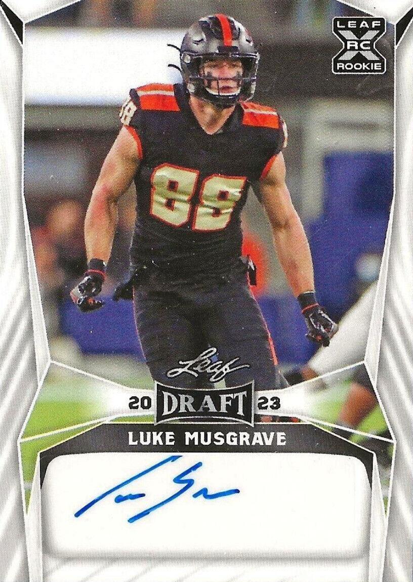 2023 Leaf Draft - Autographs Luke Musgrave #BA-LM1 (AU, RC) for sale online | eBay
