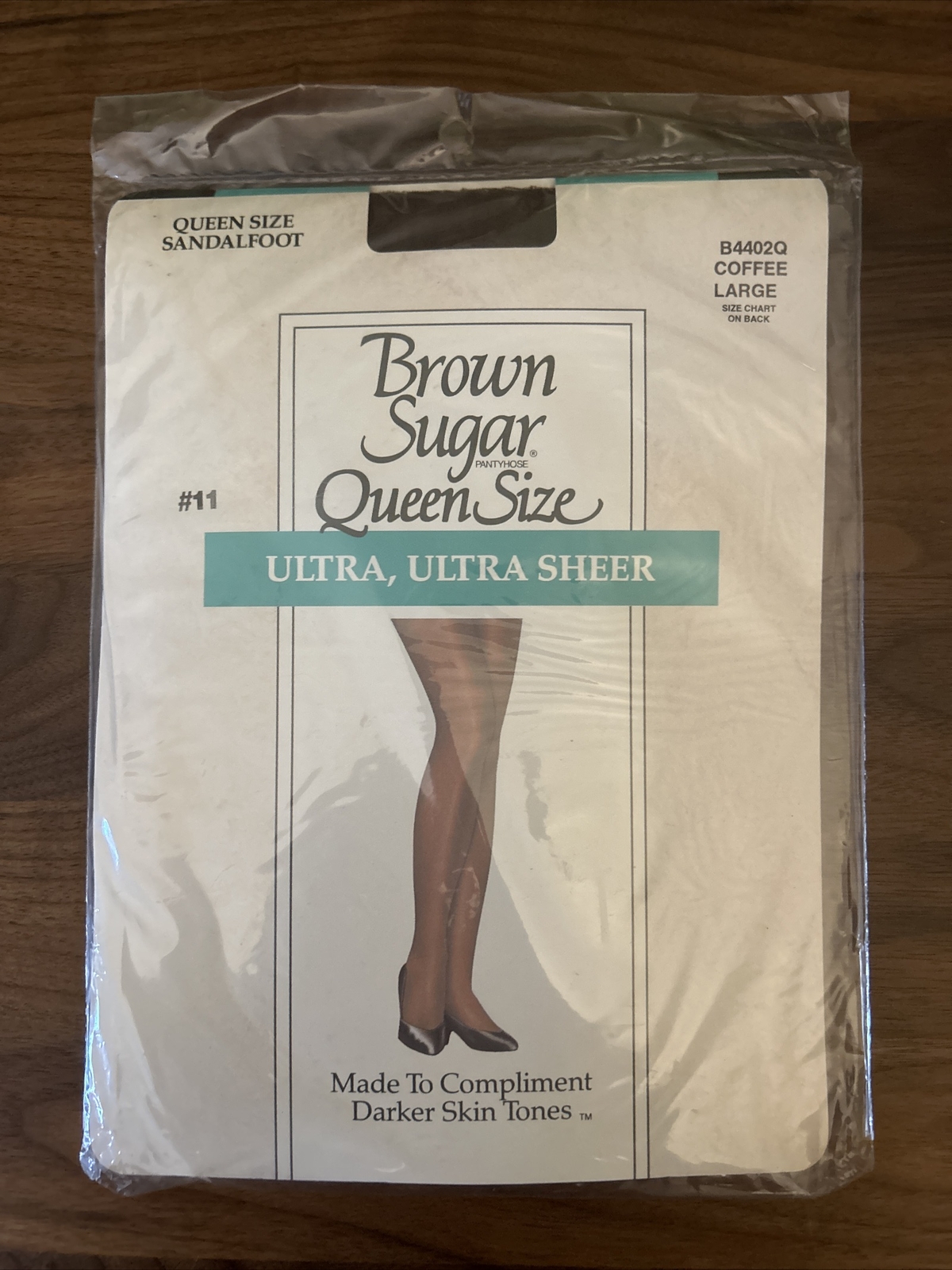 x3 Vtg Leggs Brown Sugar Pantyhose Size L Ultra Ultra Sheer Queen Black ...