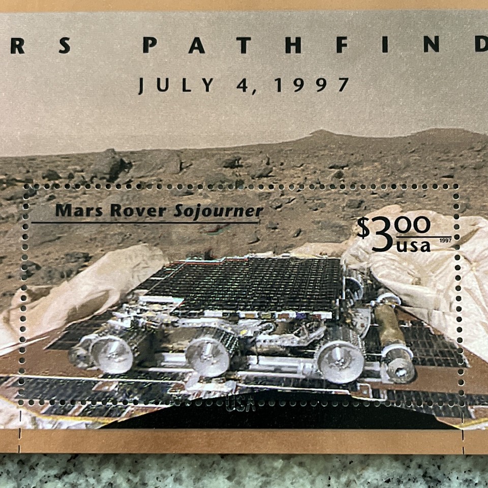 Mars Pathfinder Rover Last Day Cover June 20, 1998 USPS $3.00 Stamp A5 ...