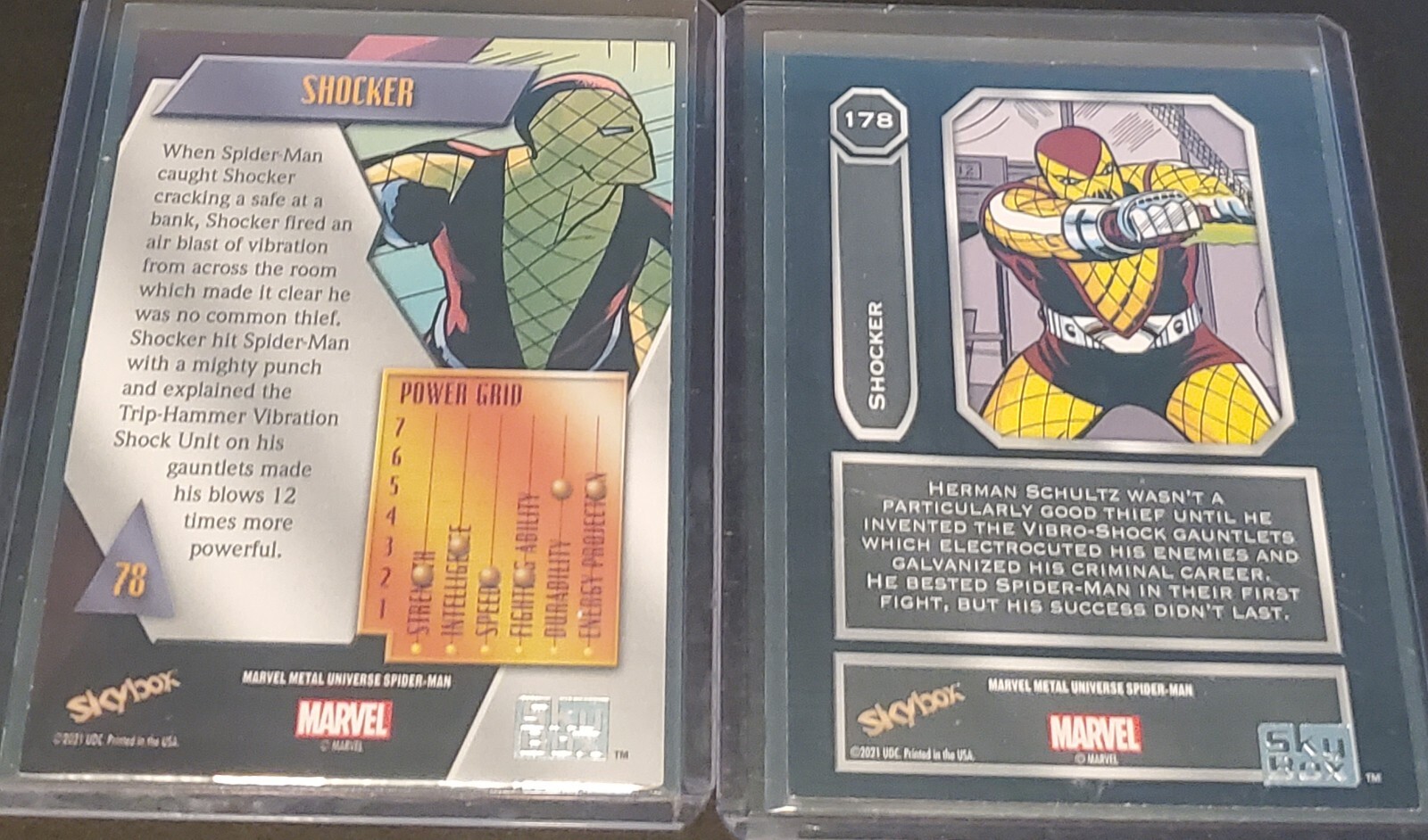 2021 Marvel Metal Spider-Man Shocker Low & High Tier Base 78 & 178 | eBay