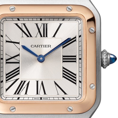 New Cartier Santos-Dumont Rose Gold & Steel Watch Small W2SA0012 | eBay