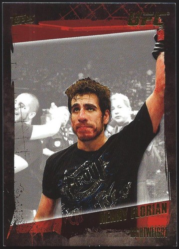 2010 Topps UFC Series 4 KENNY FLORIAN Thick Stock Gold Foil Parallel ...