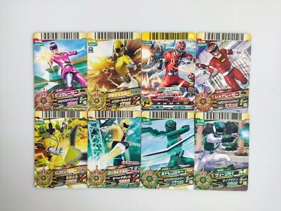 MIXED LOT 8 DICE-O SUPER SENTAI DX CARDS JAPANESE BANDAI USED CONDITION ...
