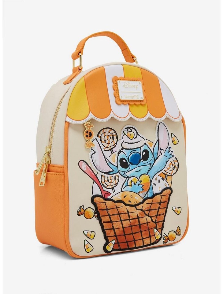Loungefly Disney Lilo & Stitch Candy Corn Sundae Stitch Mini Backpack ...