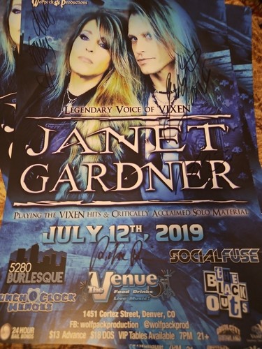 Janet Gardner 11x17 Signed Show Poster 2019 | eBay
