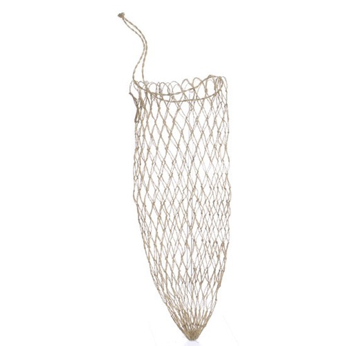 Group of 6 Decorative Sinamay Fishing Net Drawstring Bags for Nautical ...