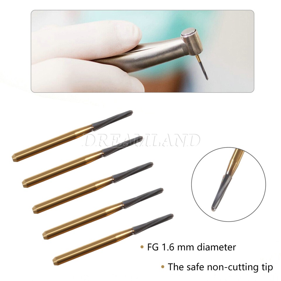 5pcs Dental Surgical Endo-Z Bur Carbide Tungsten Finishing cutter FG ...