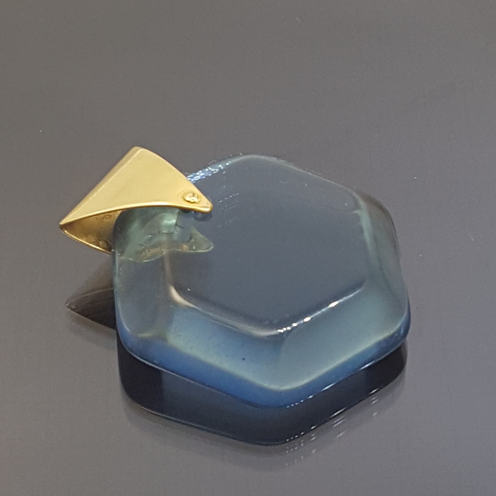 18K Gold Filled Stunning Italian Spinel Gemstone 18ct GF Slider Pendant ...