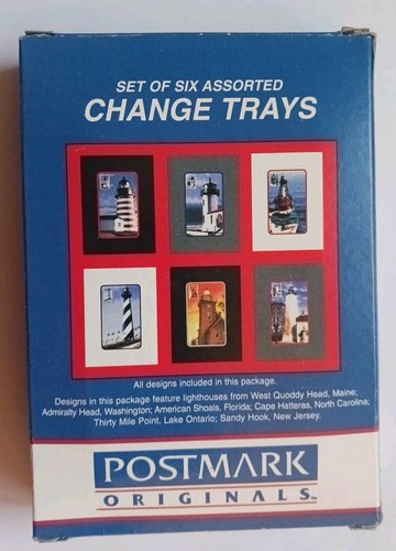 POSTMARK Originals 1997 Lighthouse Postal Stamp Change Trays. Set of ...