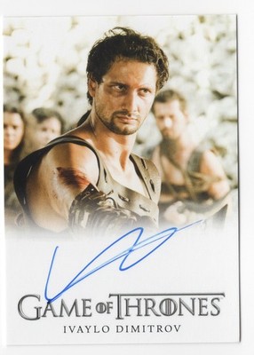 Ivaylo Dimitrov as Mago GAME OF THRONES Legends of the Realm Autograph ...
