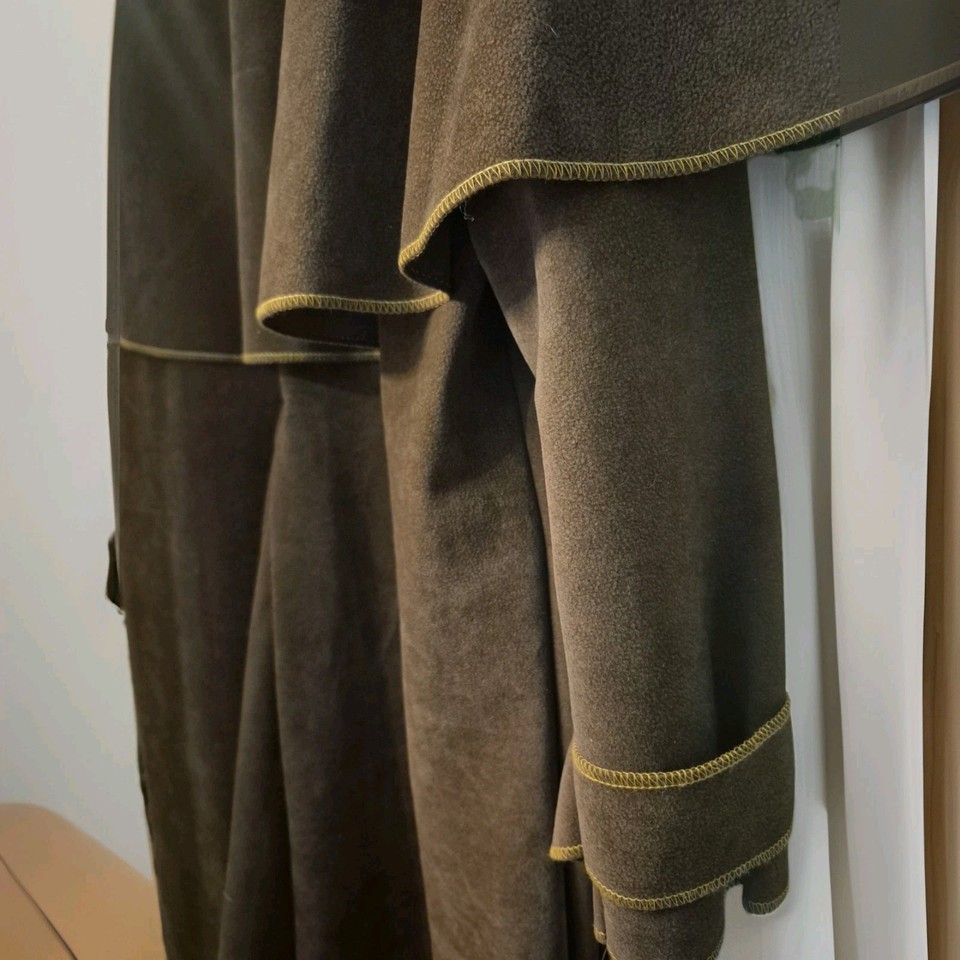 The Forum Cowboy Duster & Chaps Western Trench Coat Faux Suede Costume ...