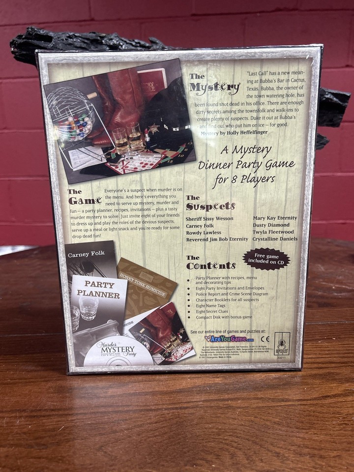 Honkey Think Homicide Murder Mystery Dinner Party Game. 8 Players ...