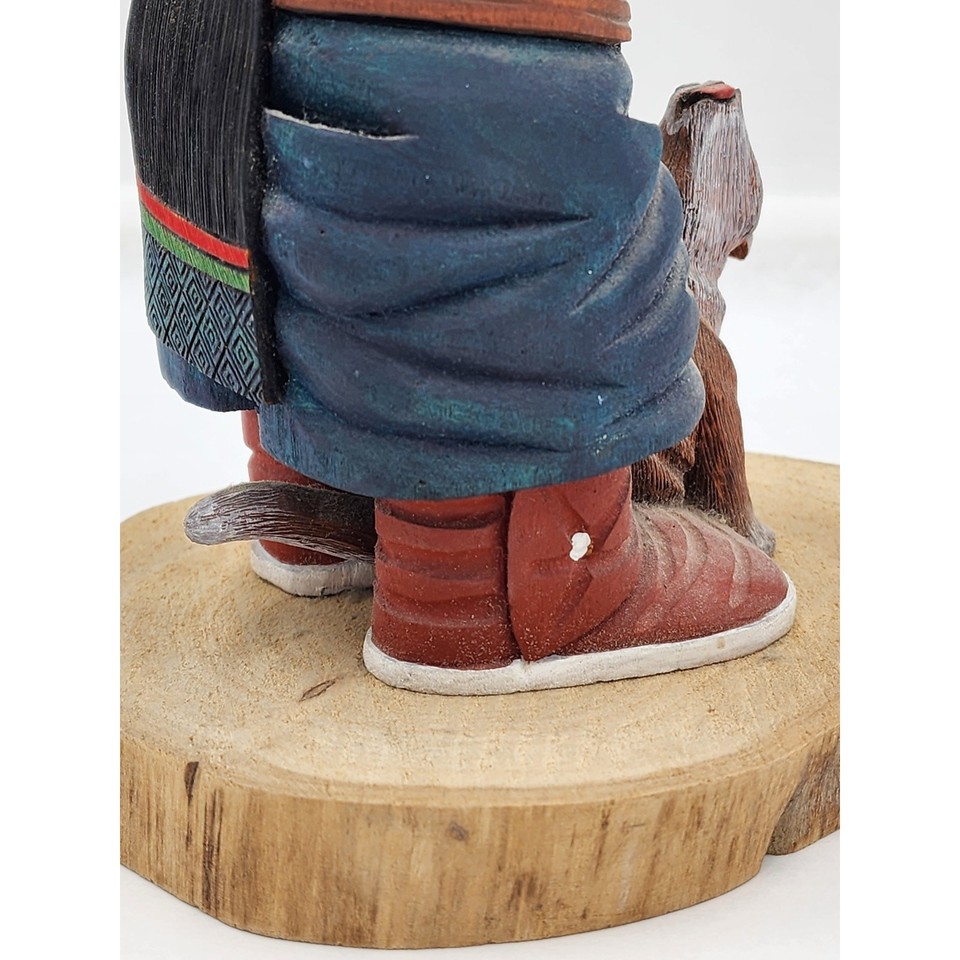 Kachina Doll Hopi Clown Neil David Vintage Native American Kewa Koyala ...