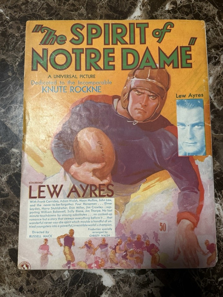 Vintage The Last Word Knute Rockne on Football - 1931 Magazine Notre ...
