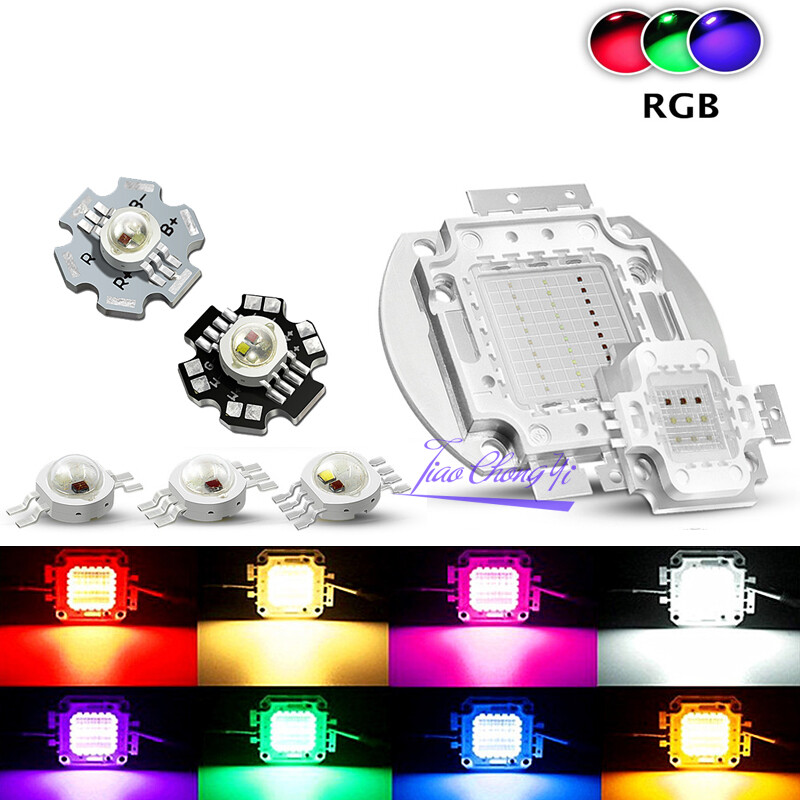 RGB High Power LED bulbs Red Green Blue 3W-100W Lighting Beads DIY Lamp ...