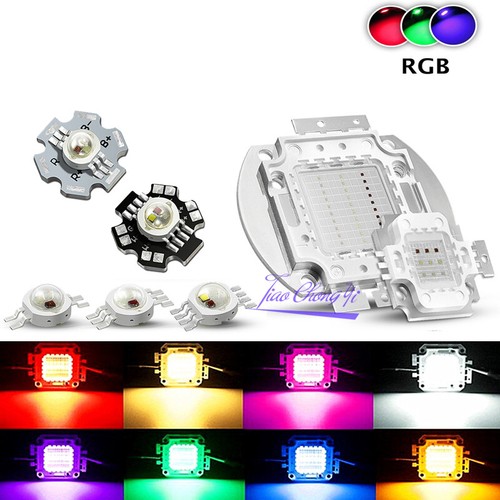 RGB High Power LED bulbs Red Green Blue 3W-100W Lighting Beads DIY Lamp ...