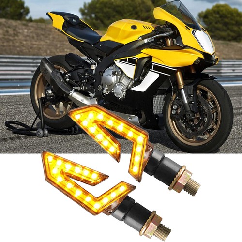 2Pcs For Yamaha YZF-R1 R3 R6 R125 FZ07 Motorcycle LED Turn Signal ...