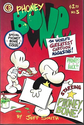 BONE #3 5TH PRINTING (VF/NM) JEFF SMITH CARTOON BOOKS, MORE BONE COMICS ...