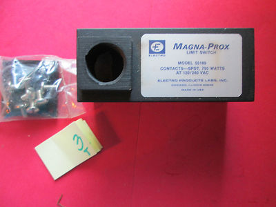 ELECTRO MAGNA-PROX LIMIT SWITCH 55189 SPDT 750 WATTS 120/240 VAC (WL38 ...