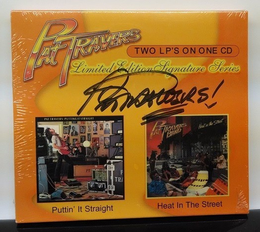 Autographed Pat Travers Edition #'d New Putting It Straight/Heat in the ...
