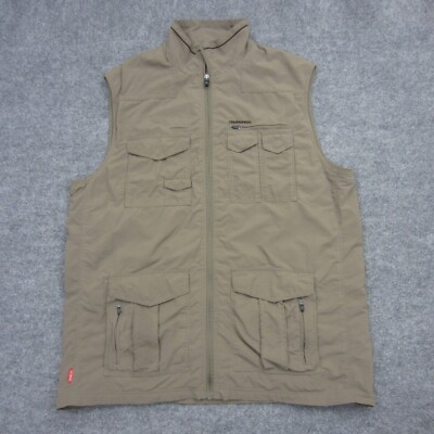 Craghoppers Insect Shield Cargo Vest Mens XL Olive Green Full Zip ...