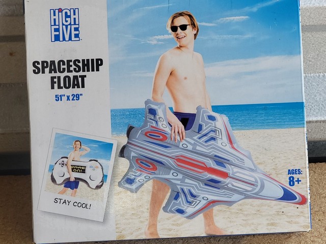 High Five Giant Inflatable Spaceship Pool Float 51" X 29" for sale ...