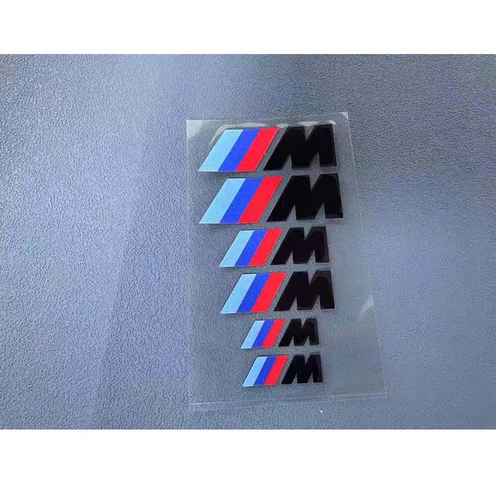6X BMW Brake Caliper Decals M Sport Emblem Sticker Black Color | eBay UK