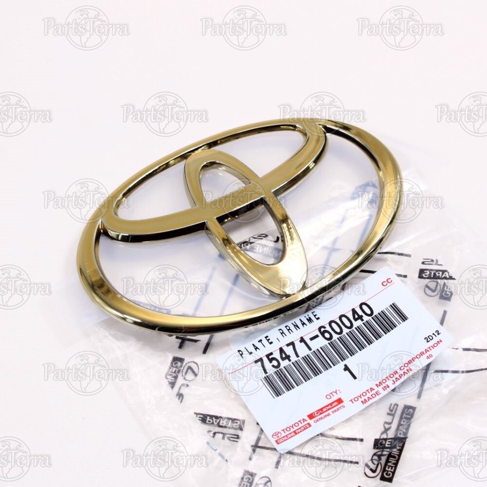 1998-2007 Toyota Land Cruiser Rear Body Gold Logo Emblem | 7547160040 ...