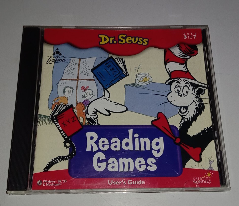 Dr. Seuss Reading Games PC CD-Rom Game 1999 - RARE Creative Wonders ...