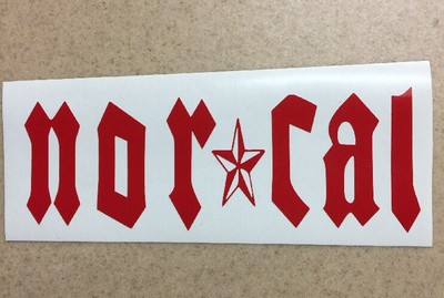 Nor Cal Logo Vinyl Window Decal Sticker 5 1/2" Choose Your Color | eBay