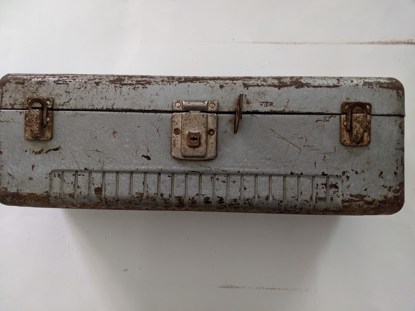 Vintage Master Metal Products Buffalo N.Y. Steel Box Tool Tackle Box w ...